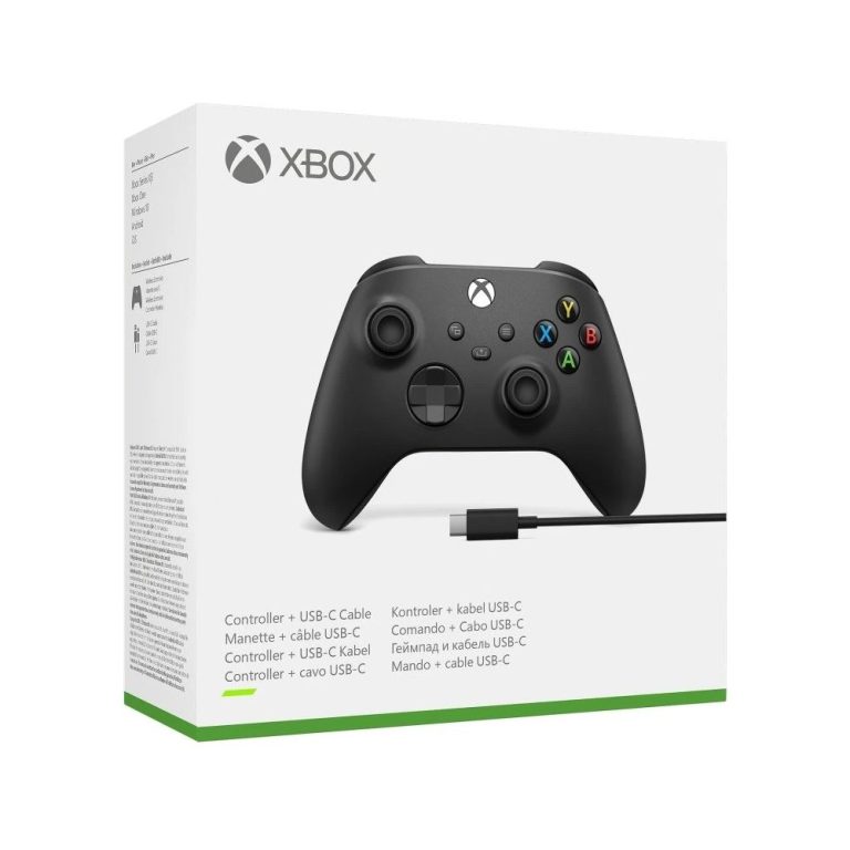 XBOX WIRELESS CONTROLLER + USB-C CABLE BLACK - Extreme Mobiles Ltd