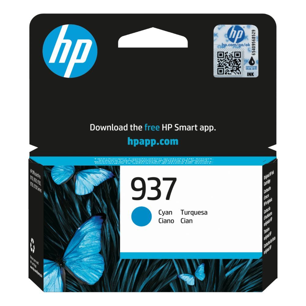 HP 937 EVOMORE INK CARTRIDGE CYAN (4S6W2NE) - Extreme Mobiles Ltd