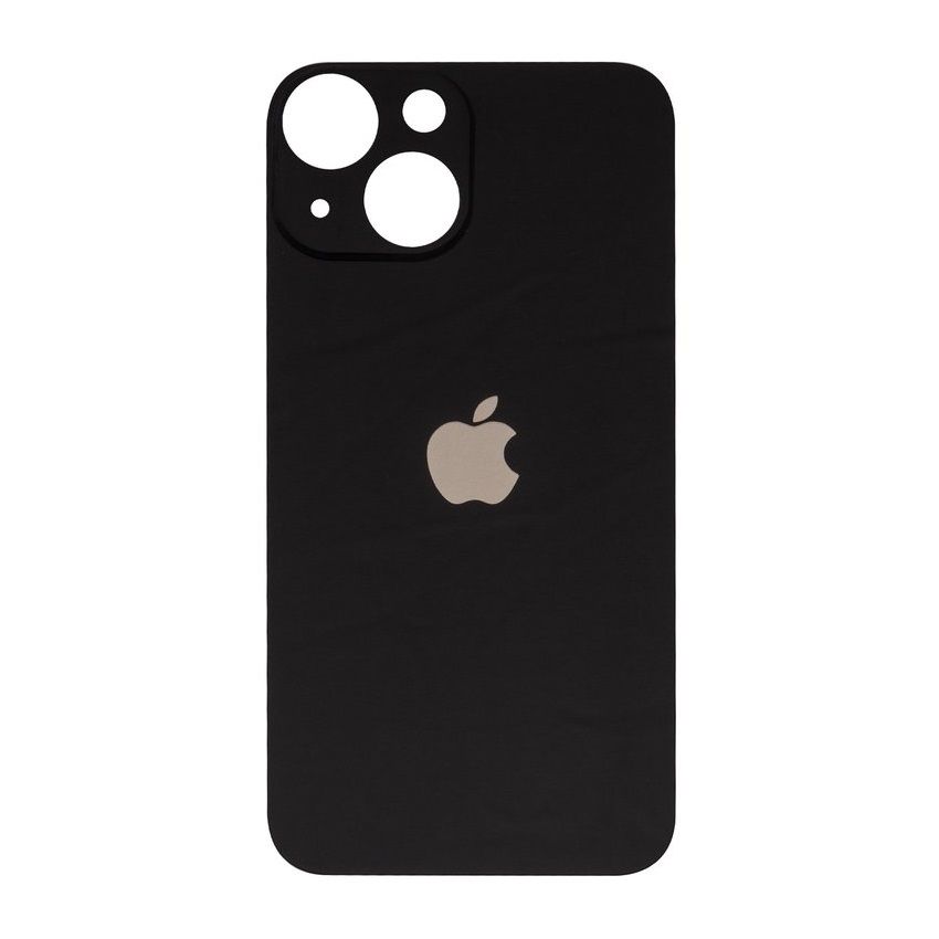 BACK GLASS iPHONE 13 BIG HOLE BLACK - Extreme Mobiles Ltd